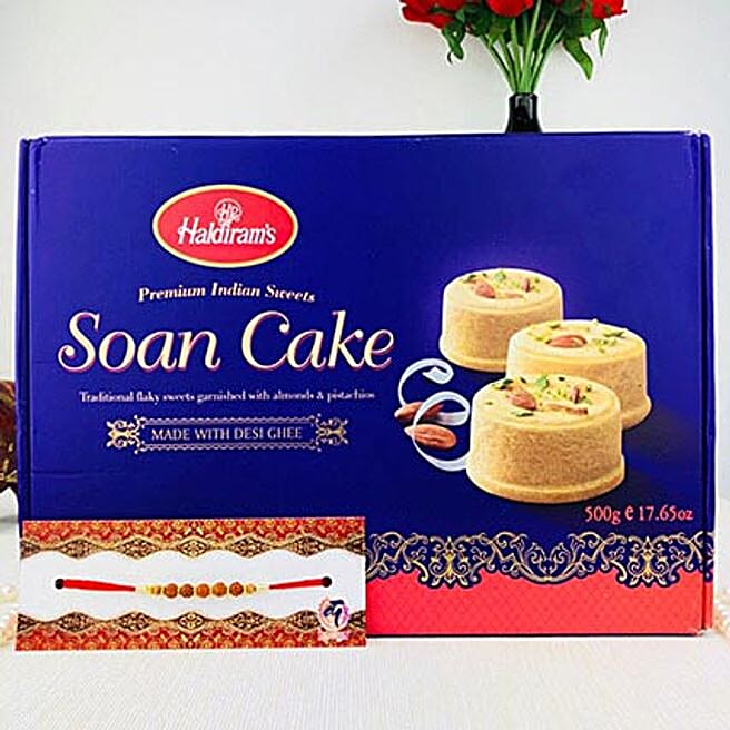 Rakhi With Soan Cake australia | Gift Rakhi With Soan Cake- FNP