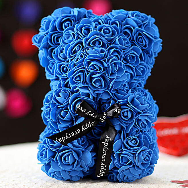 Foam Teddy Bear Blue australia | Gift Foam Teddy Bear Blue- FNP