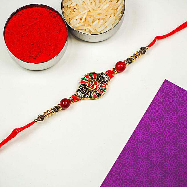 Devotional Aum Shree Rakhi australia | Gift Devotional Aum Shree Rakhi- FNP