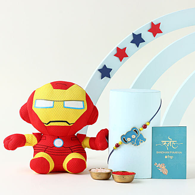 Sneh Cute Appu Kids Rakhi & Ironman Toy australia | Gift Sneh Cute Appu ...