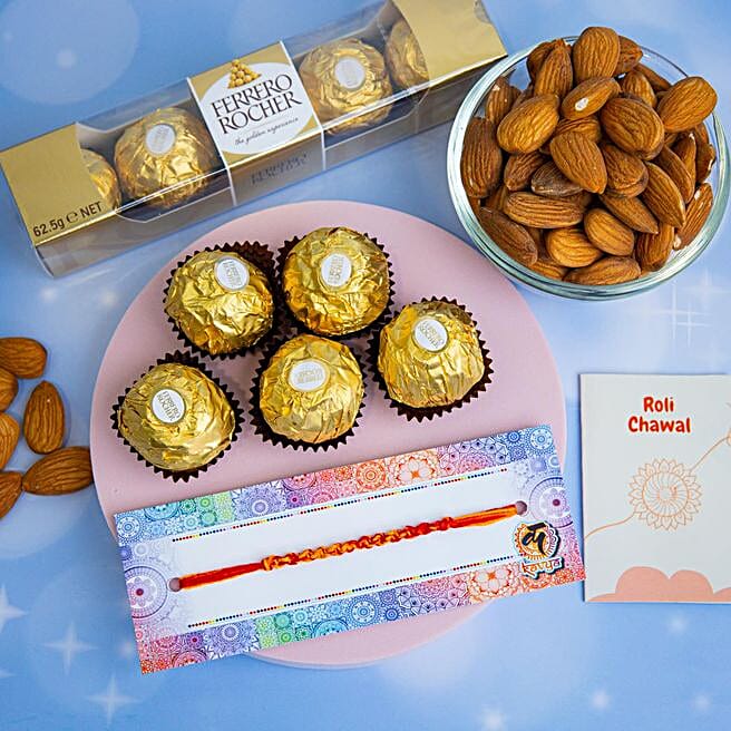 Dori Dhaga Almonds and Ferrero Rocher Hamper australia | Gift Dori ...