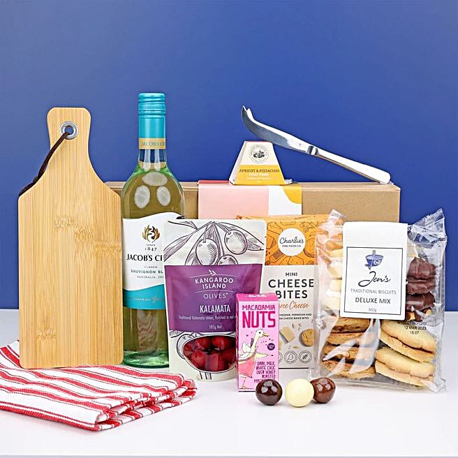 Cheese & Wine Hamper australia | Gift Cheese & Wine Hamper- FNP