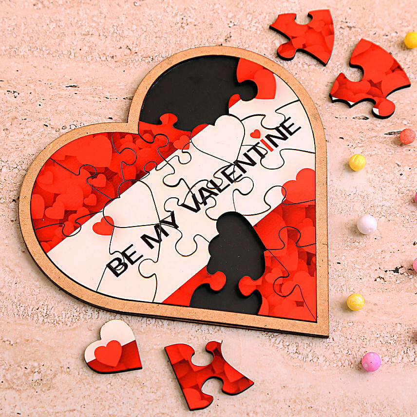 Be My Valentine Heart Shaped Puzzle australia | Gift Be My Valentine ...