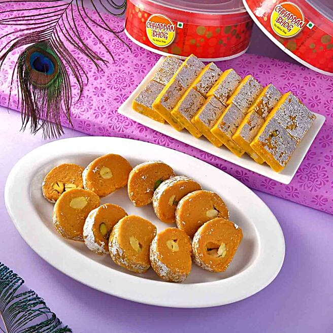 Kaju Kesar Burfi And Batisha Slice Combo bahrain | Gift Kaju Kesar ...