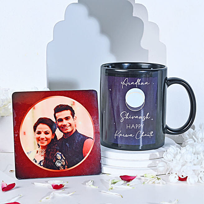 Personalised Karwa Chauth Special Mug Combo bahrain | Gift Personalised ...