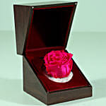 Bright Pink Forever Rose In Wooden Box bangladesh | Gift Bright Pink ...