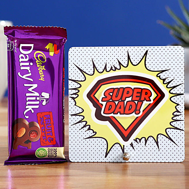 Super Dad Table Top and Chocolate belgium | Gift Super Dad Table Top ...