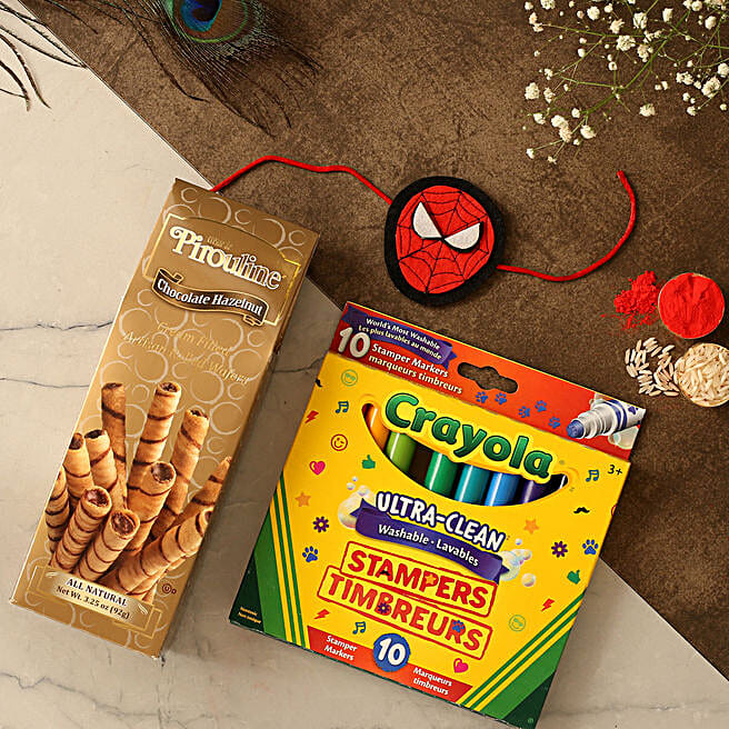 Spider Man Kids Rakhi With Glitter Colours canada | Gift Spider Man ...