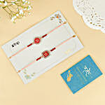 Om & Swastika Rakhi Set With Traditional Thali Combo canada | Gift Om ...