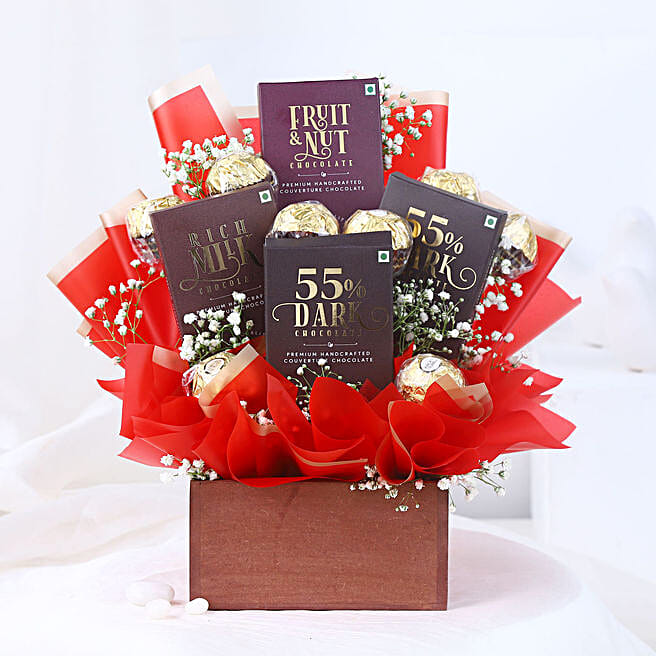 Premium Chocolate Bloom Bouquet egypt | Gift Premium Chocolate Bloom Bouquet- FNP