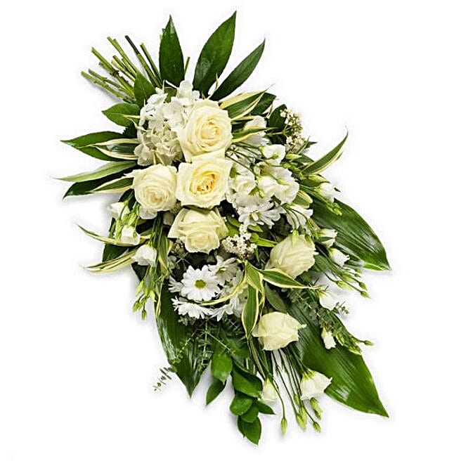 Mixed Flowers Classic Funeral Sheaf france | Gift Mixed Flowers Classic ...
