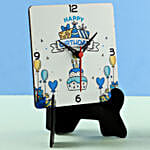 Birthday Theme Table Clock france | Gift Birthday Theme Table Clock- FNP