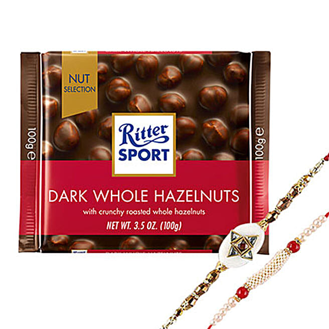 Ritter Chocolates And Two Rakhi Combo hong-kong | Gift Ritter ...