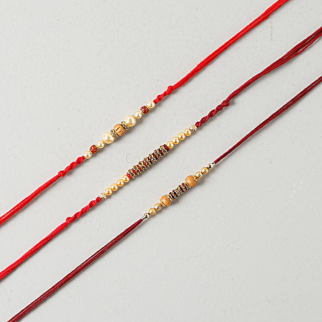 Diamond Rakhi Set ireland | Gift Diamond Rakhi Set- FNP