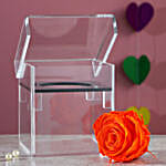 Orange Forever Rose Enclosed In Acrylic Box ireland | Gift Orange ...
