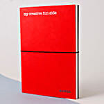 Personalised Red N Black Two Tone Note Book japan | Gift Personalised ...