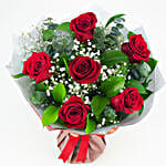 Bunch Of Beautiful 6 Red Roses jordan | Gift Bunch Of Beautiful 6 Red ...