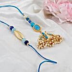 Designer Peacock Lumba Rakhi korea | Gift Designer Peacock Lumba Rakhi- FNP