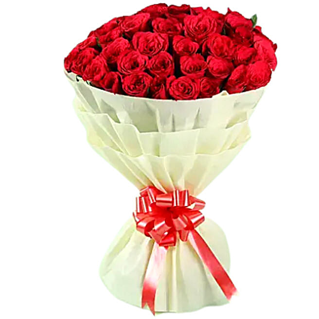25 Red Roses Bouquet kuwait | Gift 25 Red Roses Bouquet- FNP