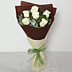 Bouquet Of White Roses KT kuwait | Gift Bouquet Of White Roses KT- FNP