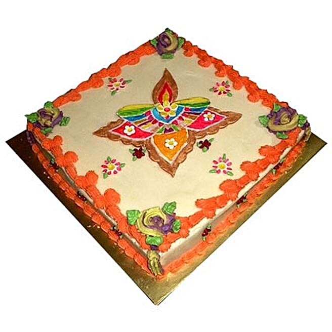 Buy/Send Beautiful Rangoli Cake Online- FNP