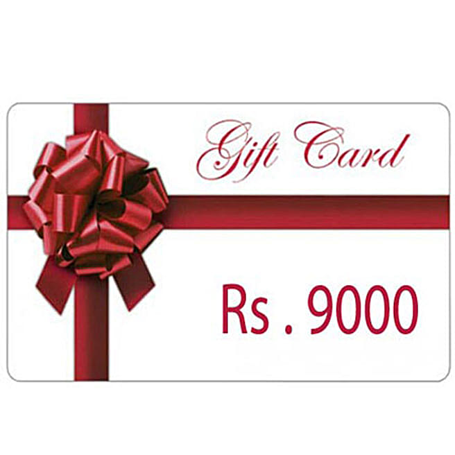 Buy/Send Gift Card Rs.9000 Online- FNP