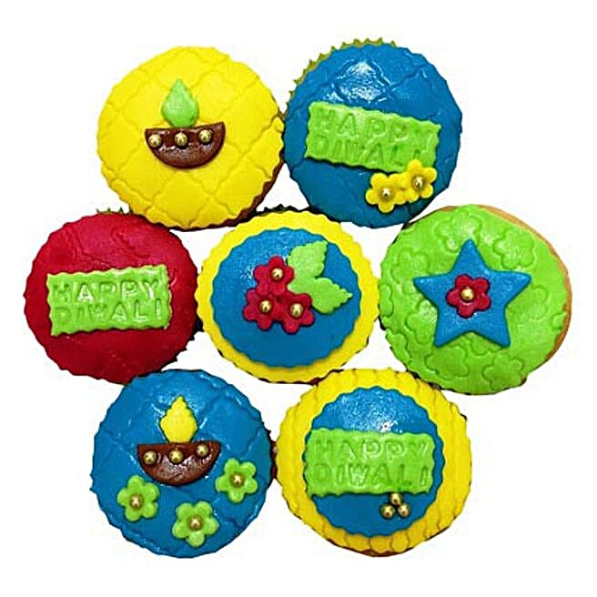 Buy/Send Happy Deepavali Cupcakes Online- FNP