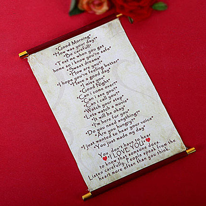 Buy/Send Love Scroll Online- FNP