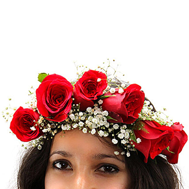 Buy/Send Angelic Grace Red Rose Tiara Online- FNP