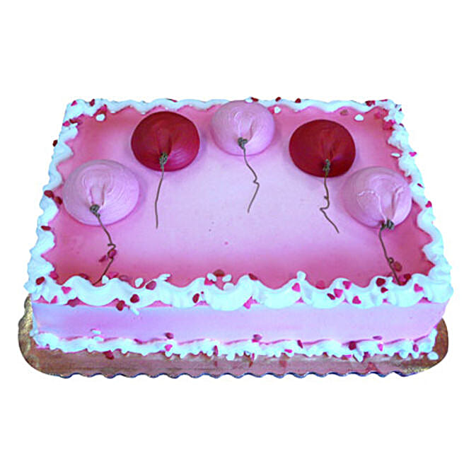 Buy/Send Red N Pink Balloons Cake Online- FNP