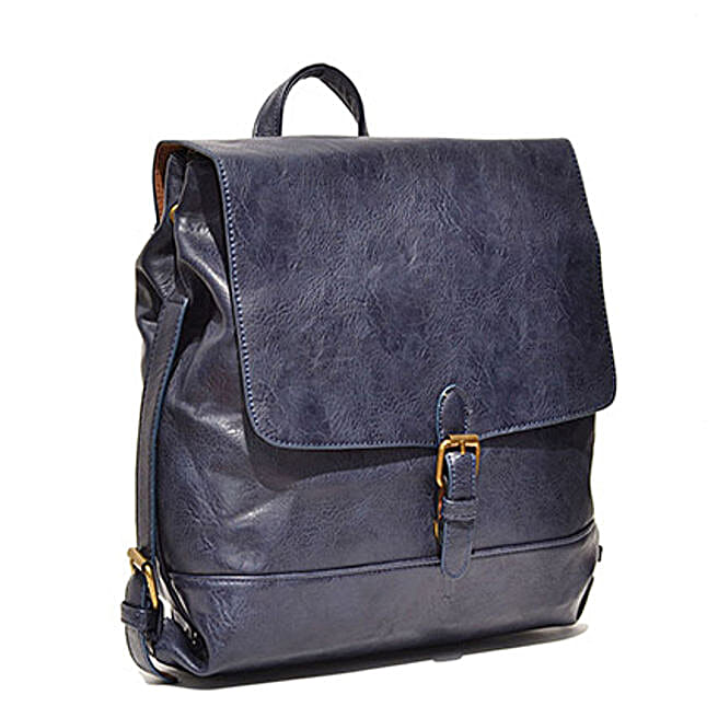 Buy/Send Classic Blue Backpack Online- FNP