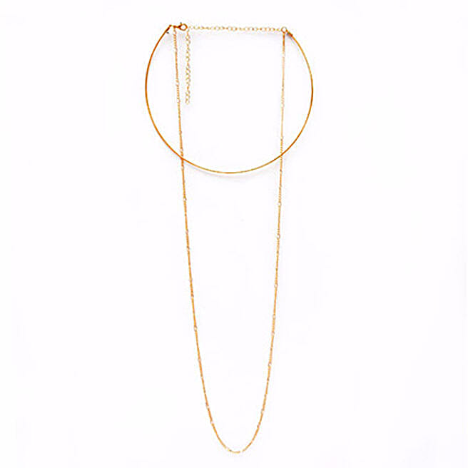 Buy/Send Minimal Gold Chain Necklace Online- FNP