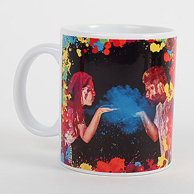 Buy/Send Personalized Mug as Holi Gift Online- FNP