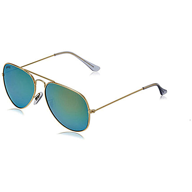 Buy/Send MTV Roadies Green Mirrored Unisex Aviator Sunglasses Online- FNP