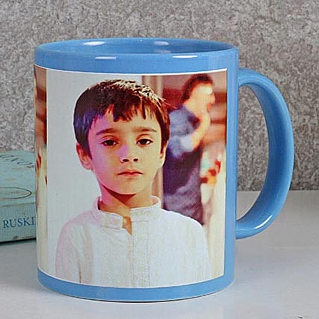 Buy/Send Personalized Blue Ceramic Mug Online- FNP