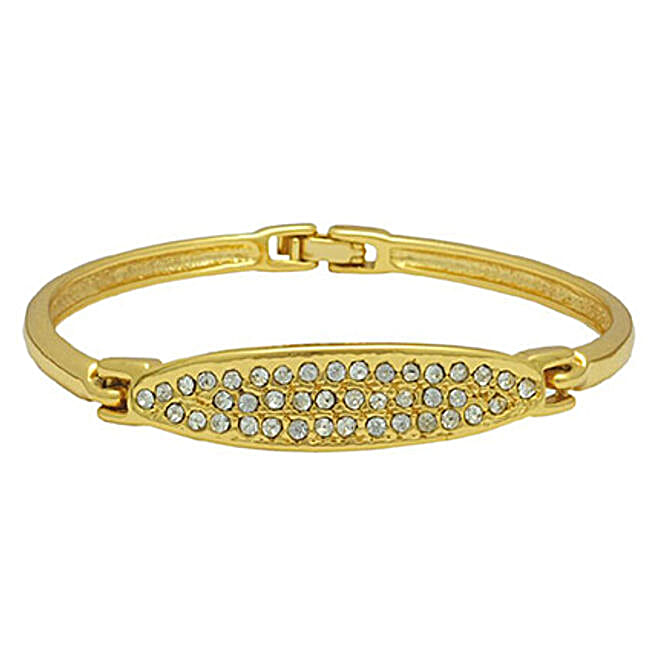 Buy/Send Estelle Gold Plated Shiny Bracelet Online- FNP