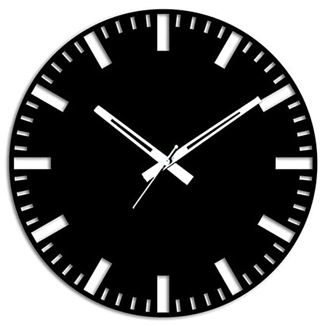 Buy/Send Round Black Wall Clock Online- FNP