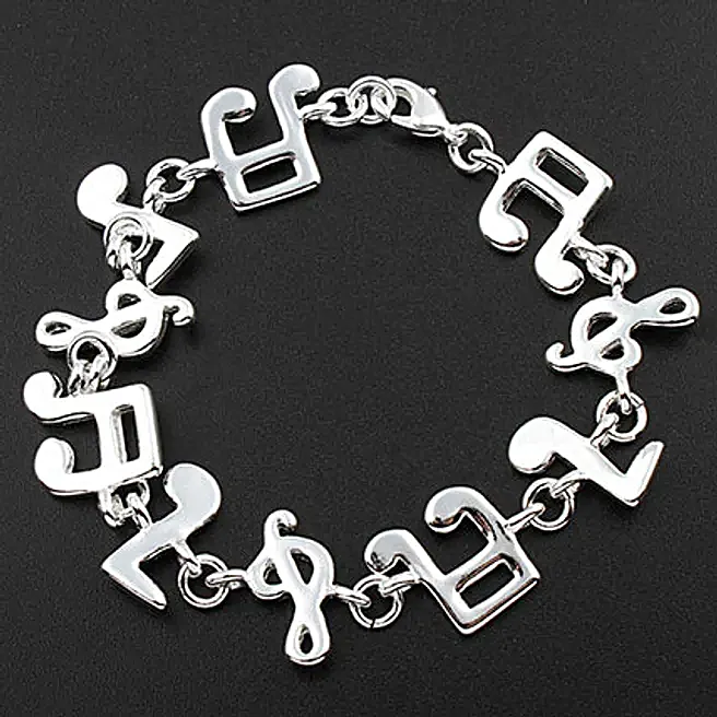 Buy/Send Musical Note Charm Bracelet Online- FNP