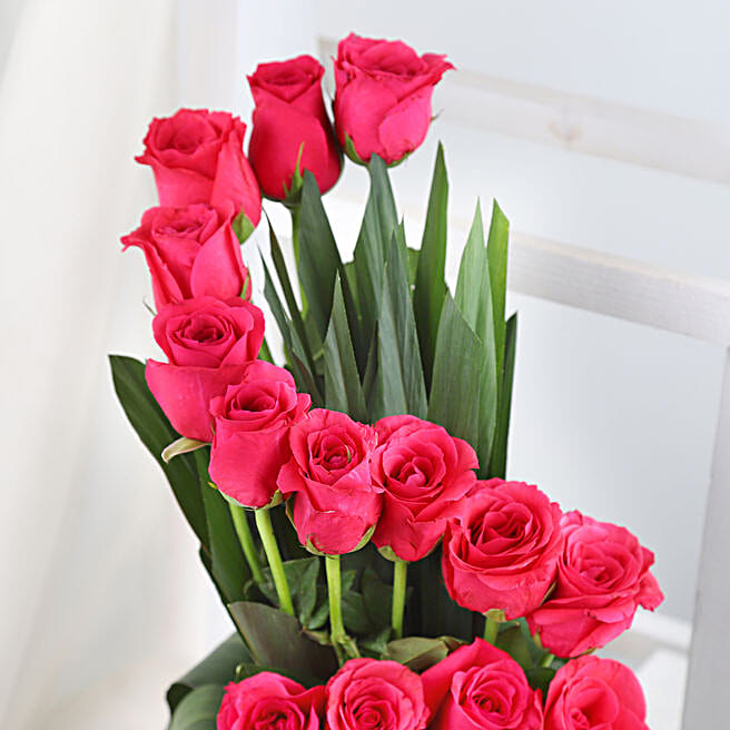 Buy/Send Pink Rose Arrangement Online- Ferns N Petals