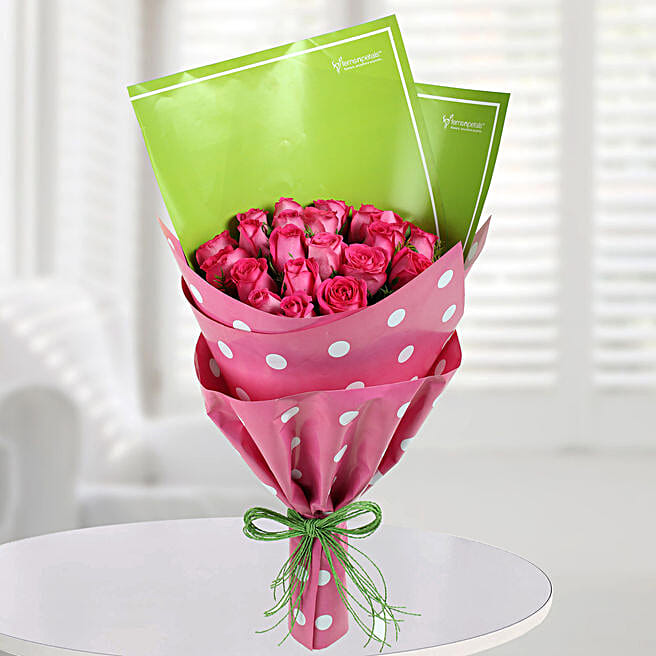 Buy/Send Pretty Pink Roses Bunch Online- FNP