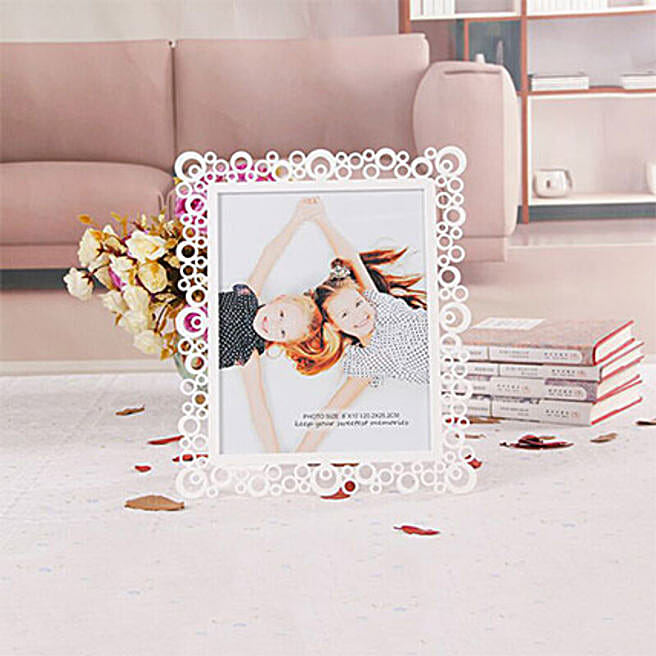 Buy/Send Memorable White Photo Frame Online- FNP