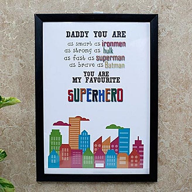 Buy/Send Superhero Dad Photo Frame Online- FNP