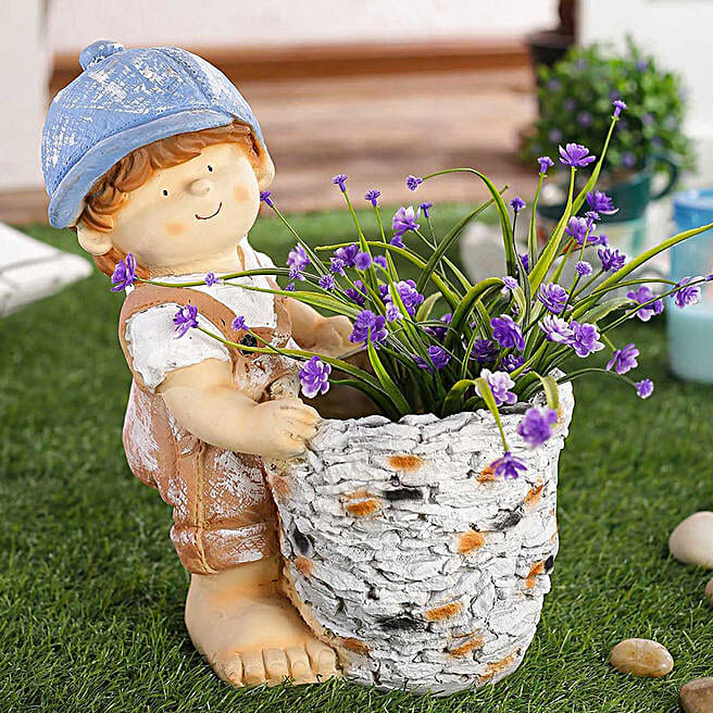 Buy/Send Boy With Pot Planter Online- FNP