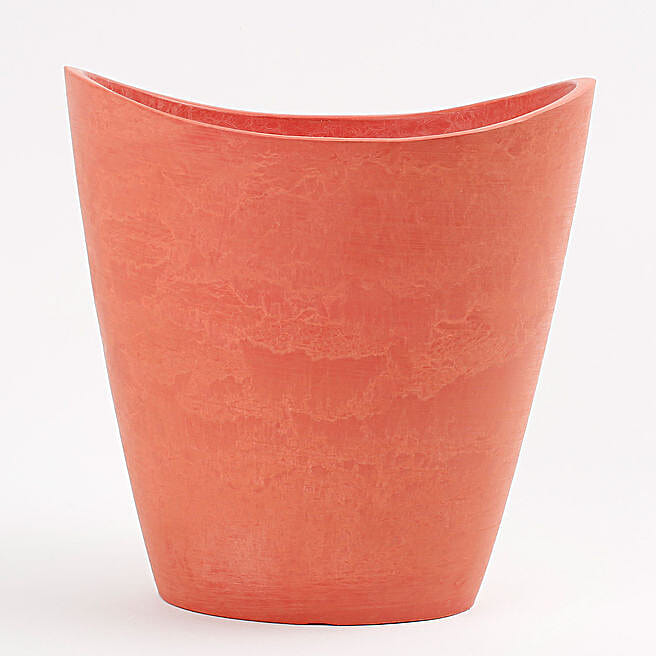 Buy/Send Recycled Plastic Half Moon Vase Red Online- FNP