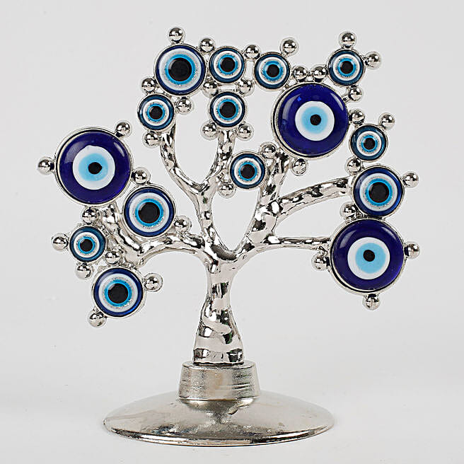 Buy/Send Tree Shaped Evil Eye Showpiece Online- FNP