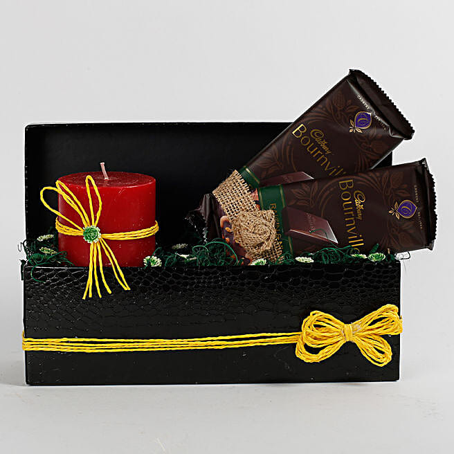 Buy/Send FNP Special Box With Chocolates & Candle Online- Ferns N Petals
