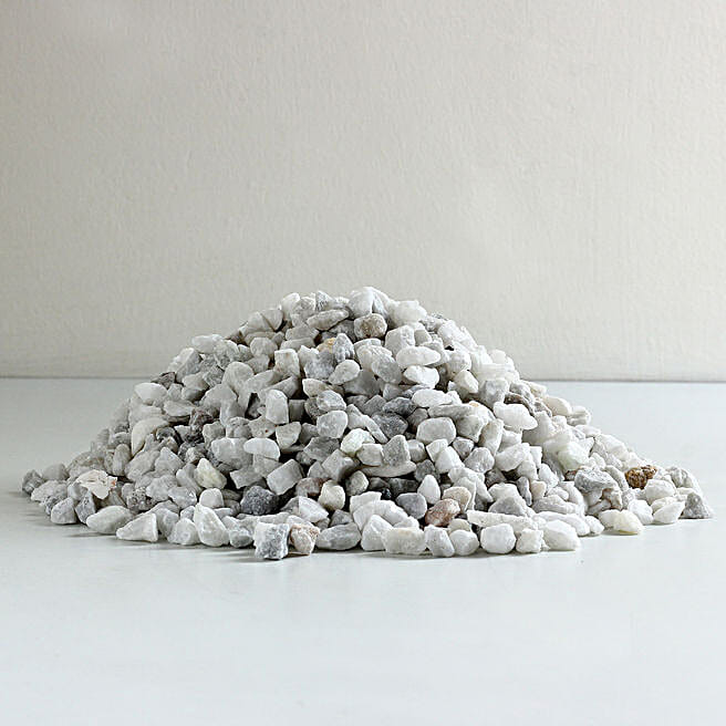 Buy/Send Small Natural Decorative White Pebble Chips Online- FNP