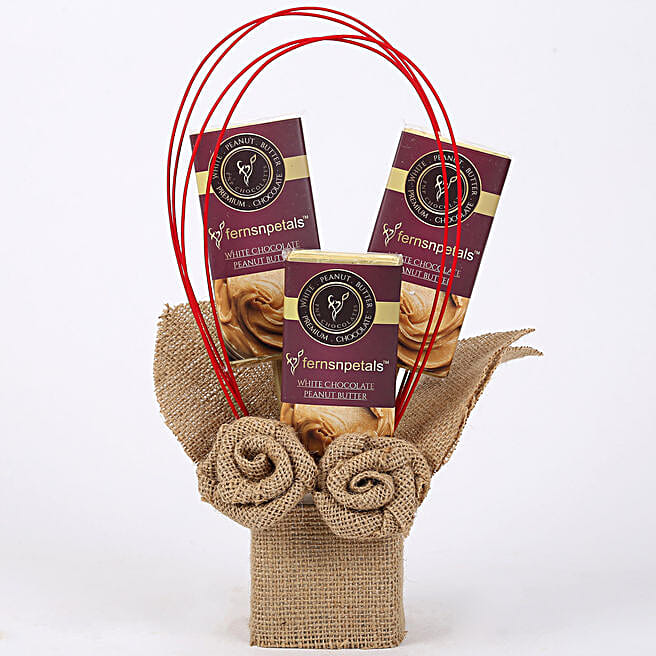 Buy/Send FNP White Chocolate Peanut Butter Gift Set Online- FNP