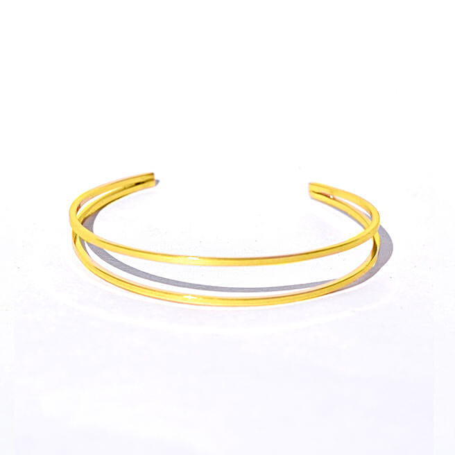 Buy/Send Sleek Gold Bracelet Online- FNP
