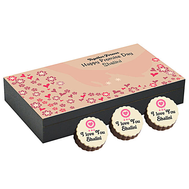 Buy/Send Personalised Promise Day Chocolates- 6 Pcs Online- FNP